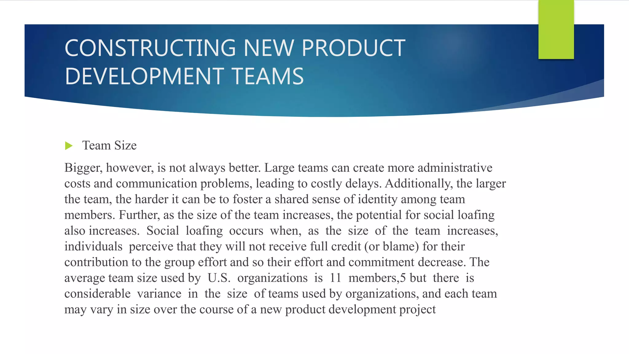 Managing new product development teams | PPTX