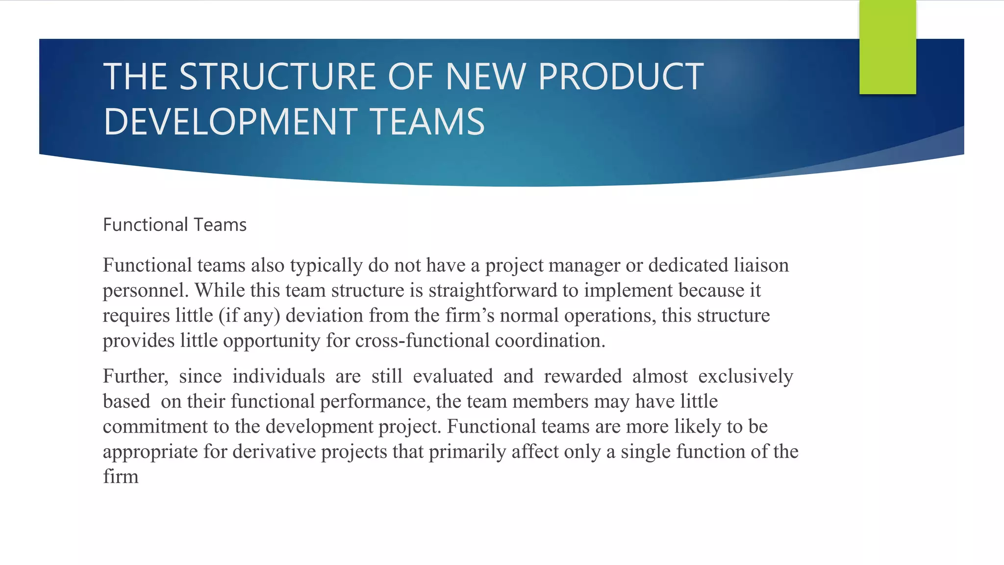 Managing new product development teams | PPTX