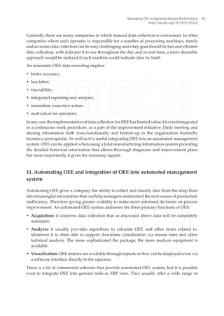 Managing OEE o optimize factory performance | PDF