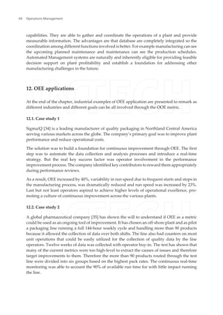 Managing OEE o optimize factory performance | PDF