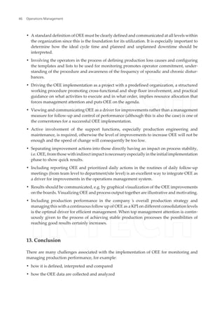 Managing OEE o optimize factory performance | PDF