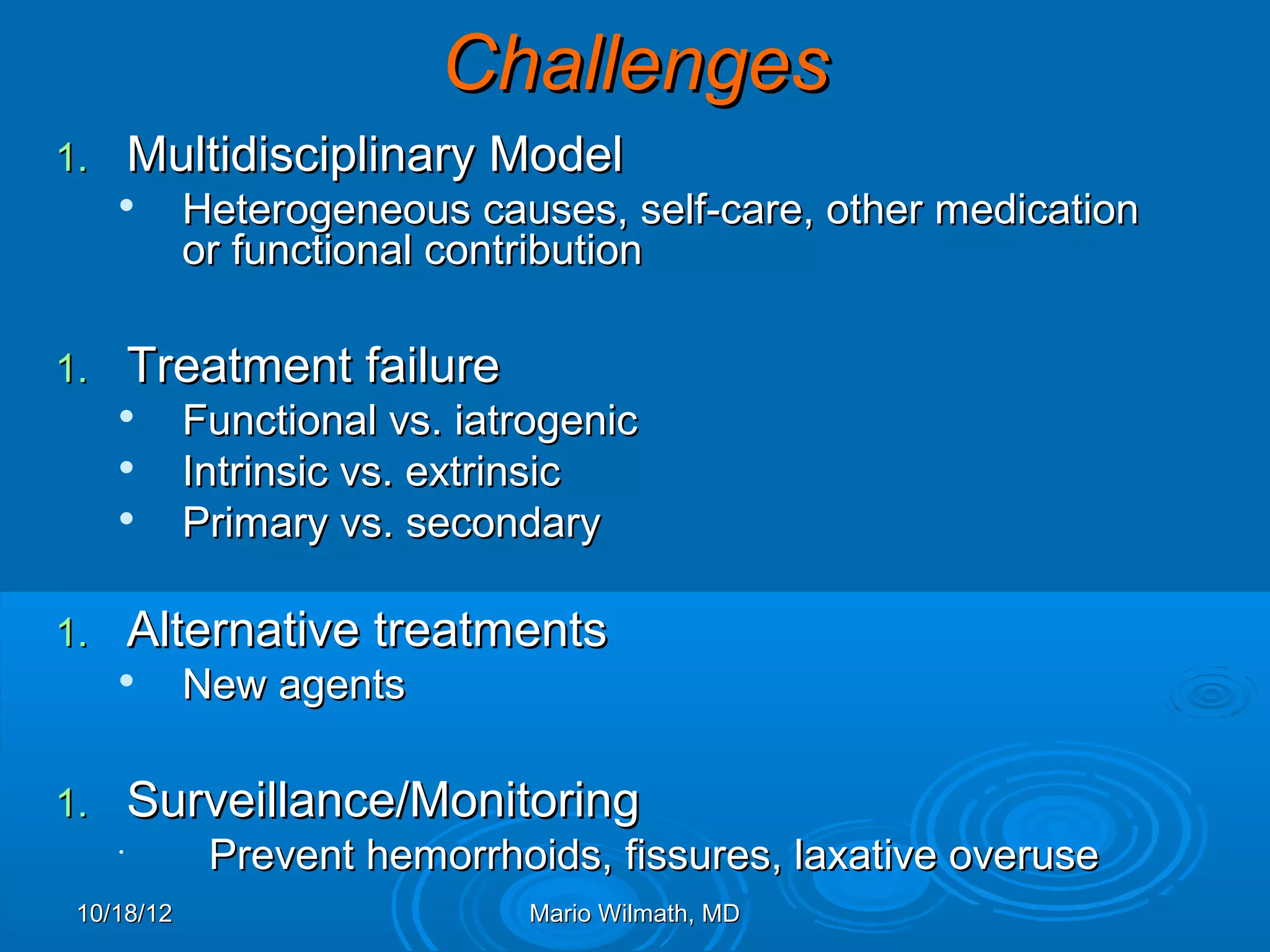 Managing Opioid Induced Constipation Final | PPT