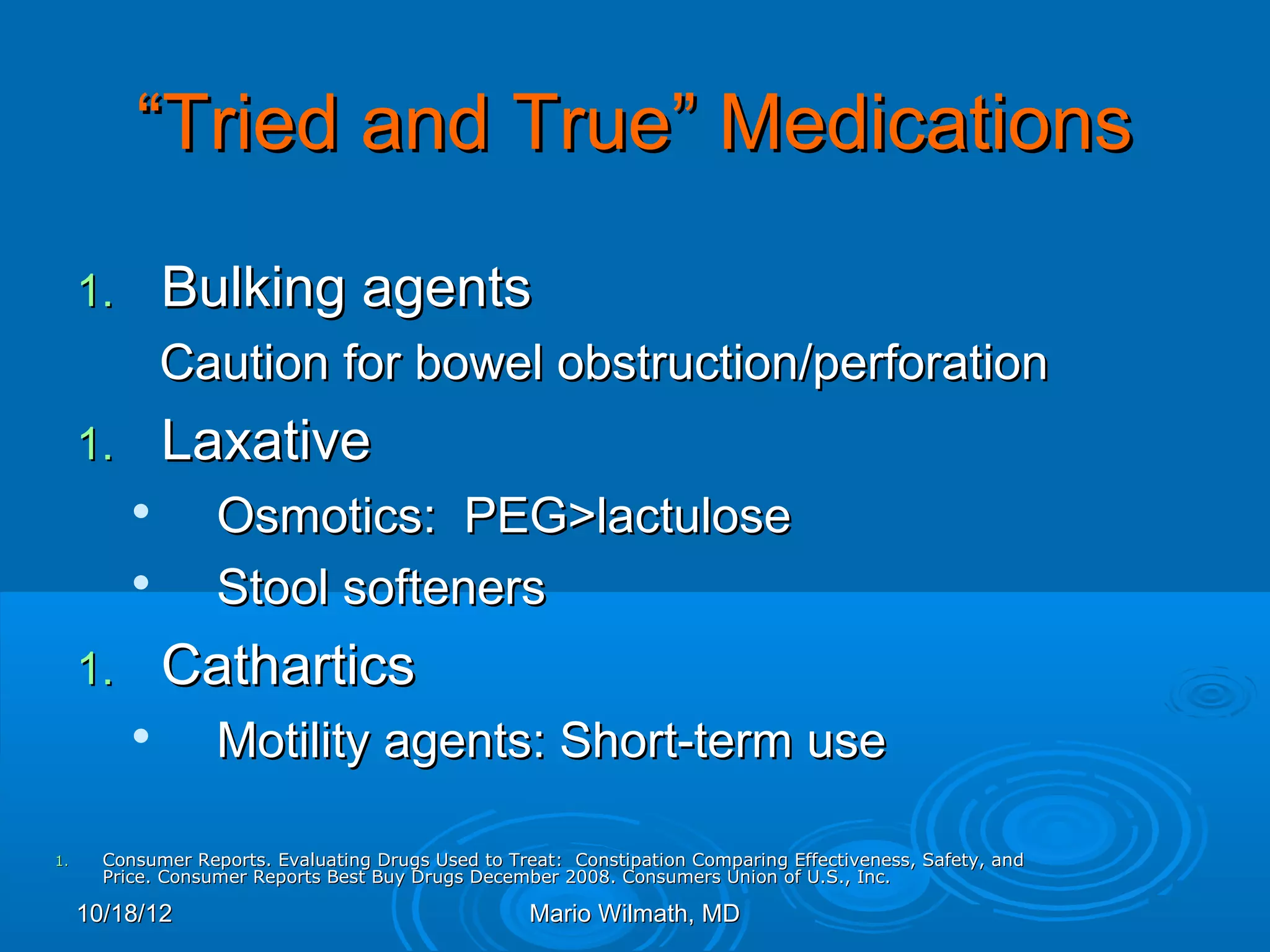 Managing Opioid Induced Constipation Final | PPT