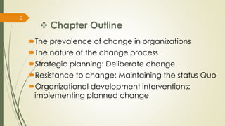 Managing organizational change | PPTX