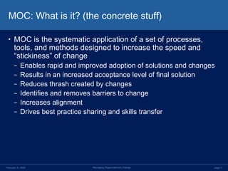 Managing Organizational Change Aug04 | PPT | Business | Business and ...