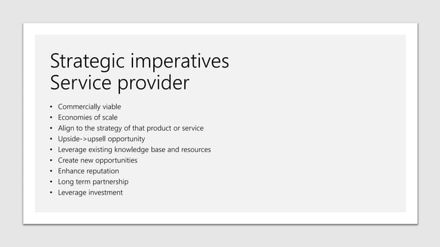 Managing outsource IT contracts - Strategic imperatives | PPT