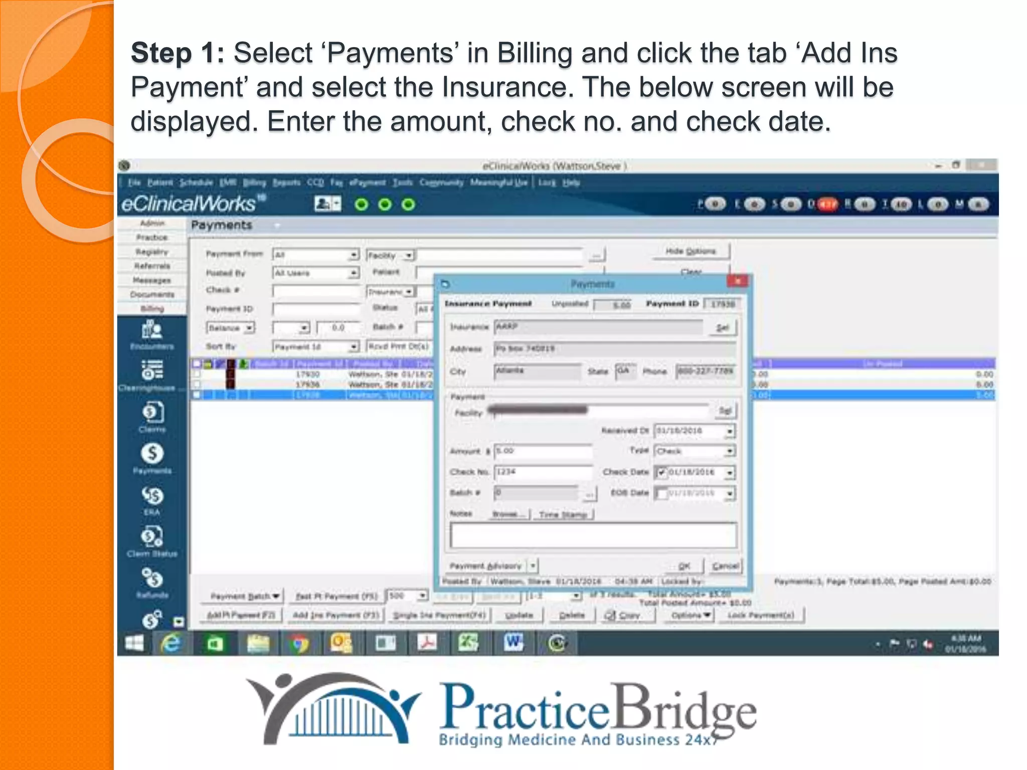Managing payment posting in eclinicalworks | PPTX