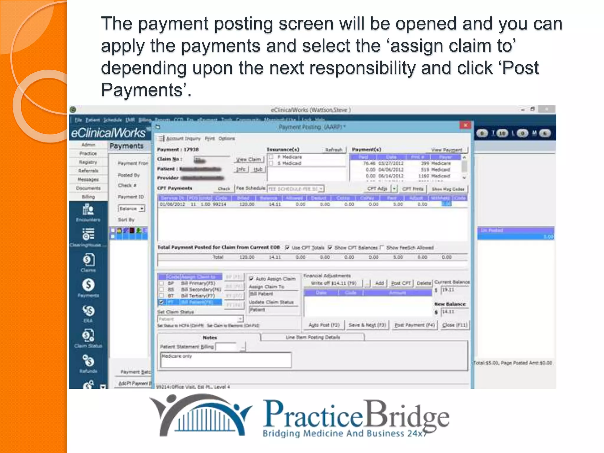 Managing payment posting in eclinicalworks | PPTX