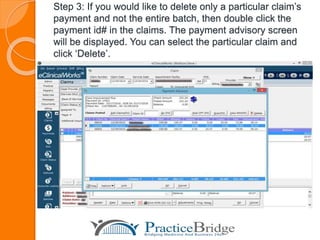 Managing payment posting in eclinicalworks | PPTX