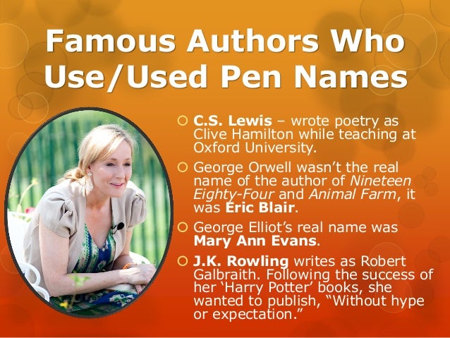 Managing Pen Names For Authors