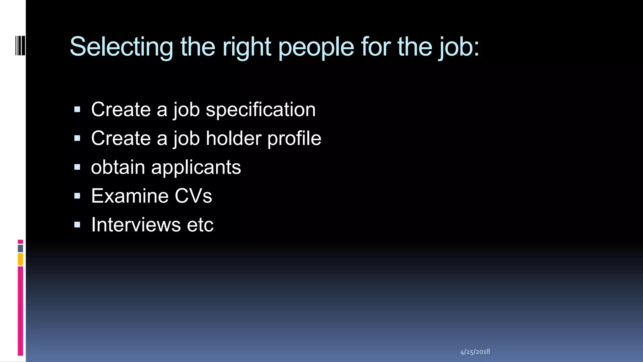 Managing people and organizing team | PPTX