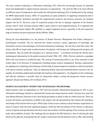 MANAGING TECHNOLOGY AND PEOPLE: THE GREGORY FRAMEWORK APPROACH | PDF