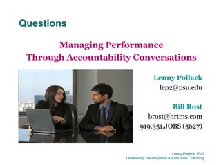 Managing Performance Through Accountability Conversations | PPTX