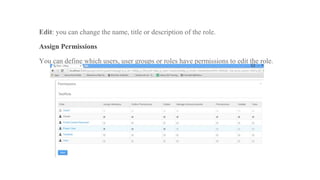 Roles and Permissions - Liferay Developer | PPT