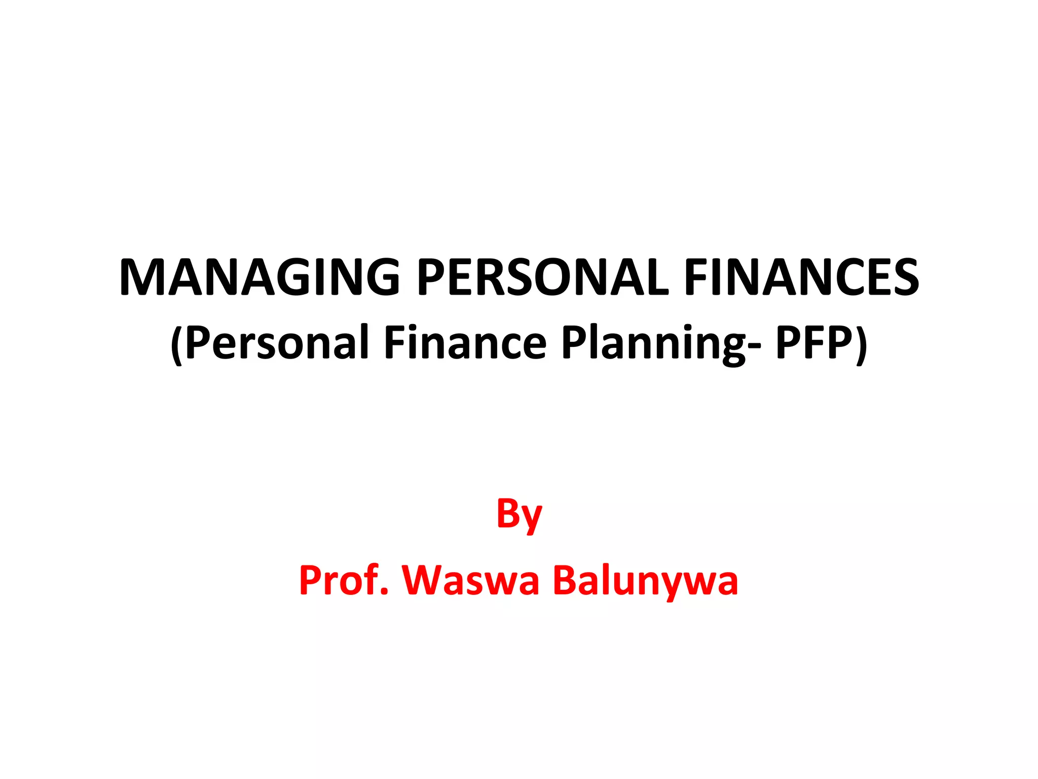 Managing personal finances | PPT