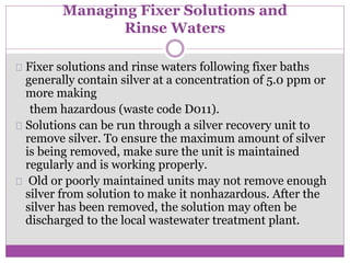 Managing photographic and x ray | PPTX | Home Appliances | Home & Garden