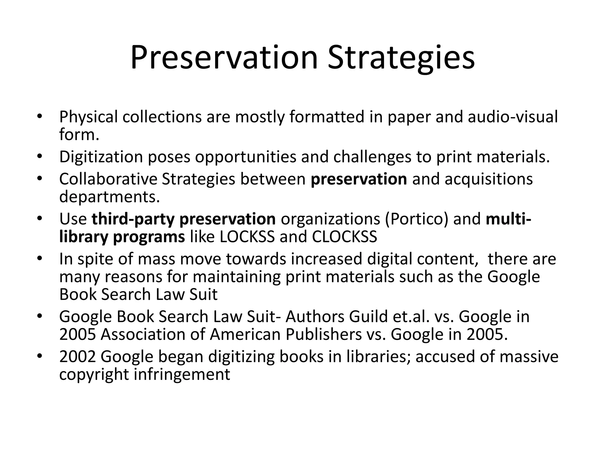 Managing physical library collections in a digital world | PPTX