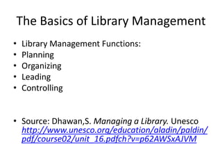 Managing physical library collections in a digital world | PPTX