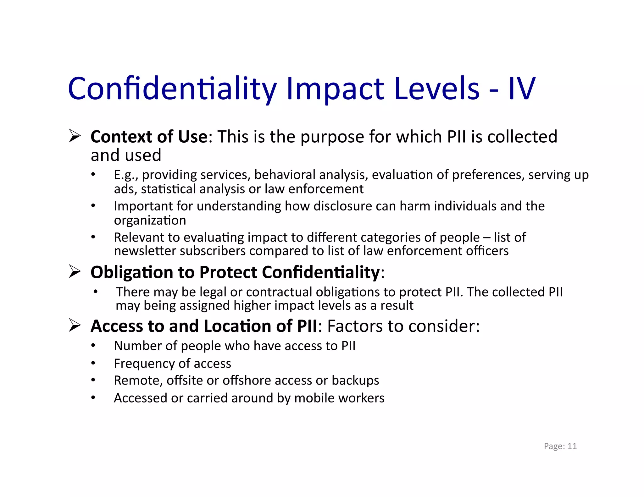Managing Personally Identifiable Information (PII) | PDF