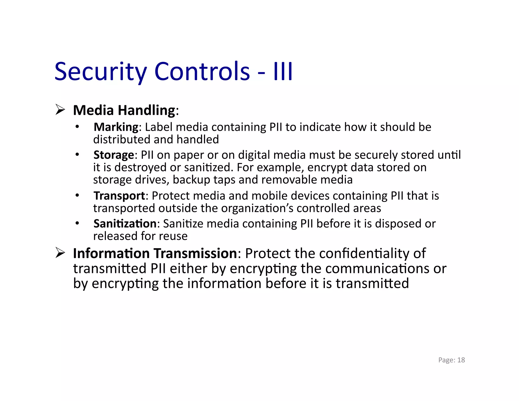 Managing Personally Identifiable Information (PII) | PDF