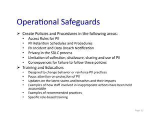 Managing Personally Identifiable Information (PII) | PDF