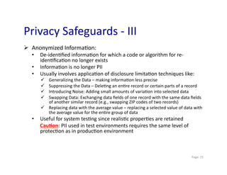 Managing Personally Identifiable Information (PII) | PDF