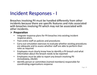 Managing Personally Identifiable Information (PII) | PDF