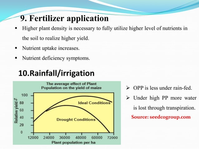 Managing plant population and competition in Field Crops | PDF