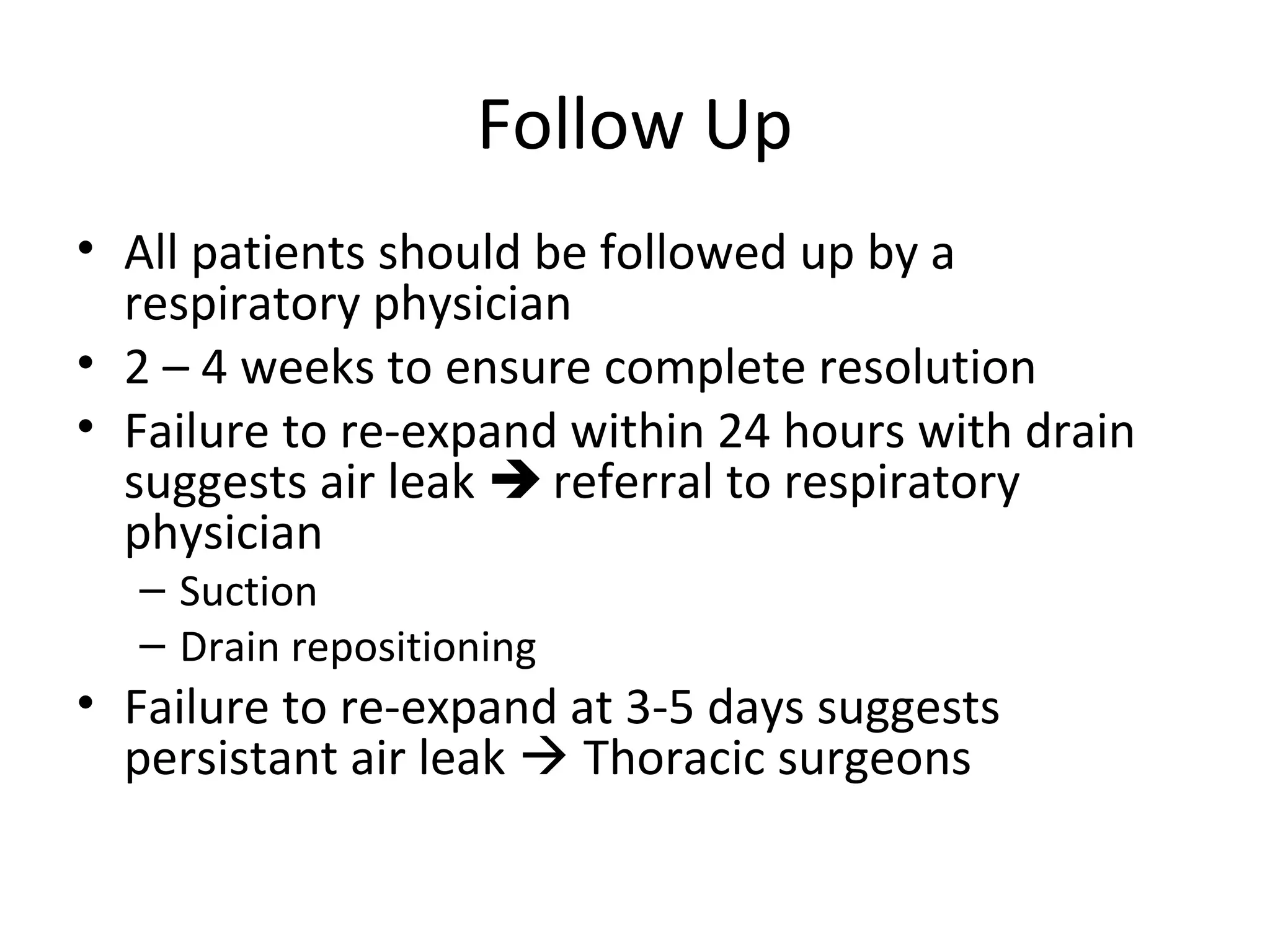 Managing pneumothorax | PPT