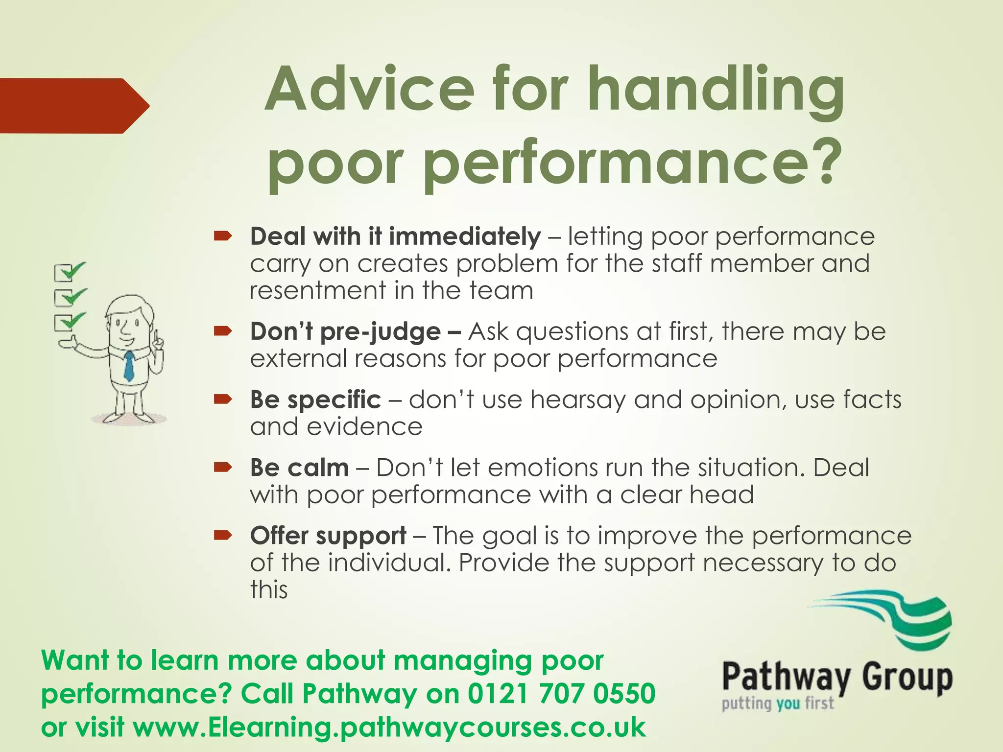 Managing staff poor performance handling staff capability issues | PPTX