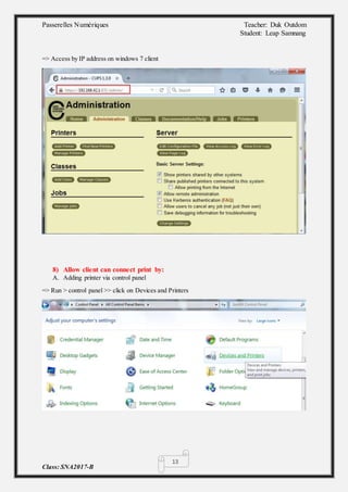 Managing Printer On Linux | PDF