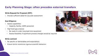 Managing Process Scale-up and Tech Transfer | PDF