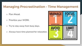 Managing Procrastination – Time Management.pptx