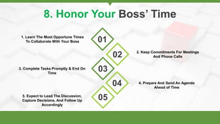 Managing professional relationship with boss or superior | PPTX