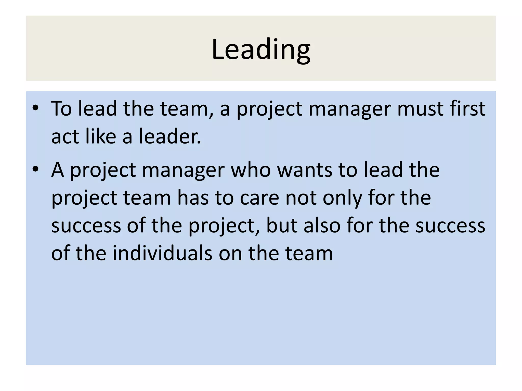 Managing project teams | PPTX