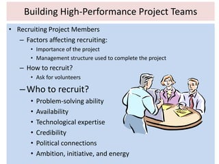 Managing project teams | PPTX