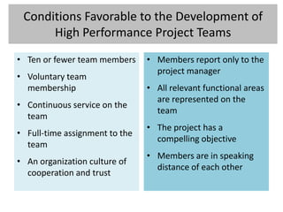 Managing project teams | PPTX
