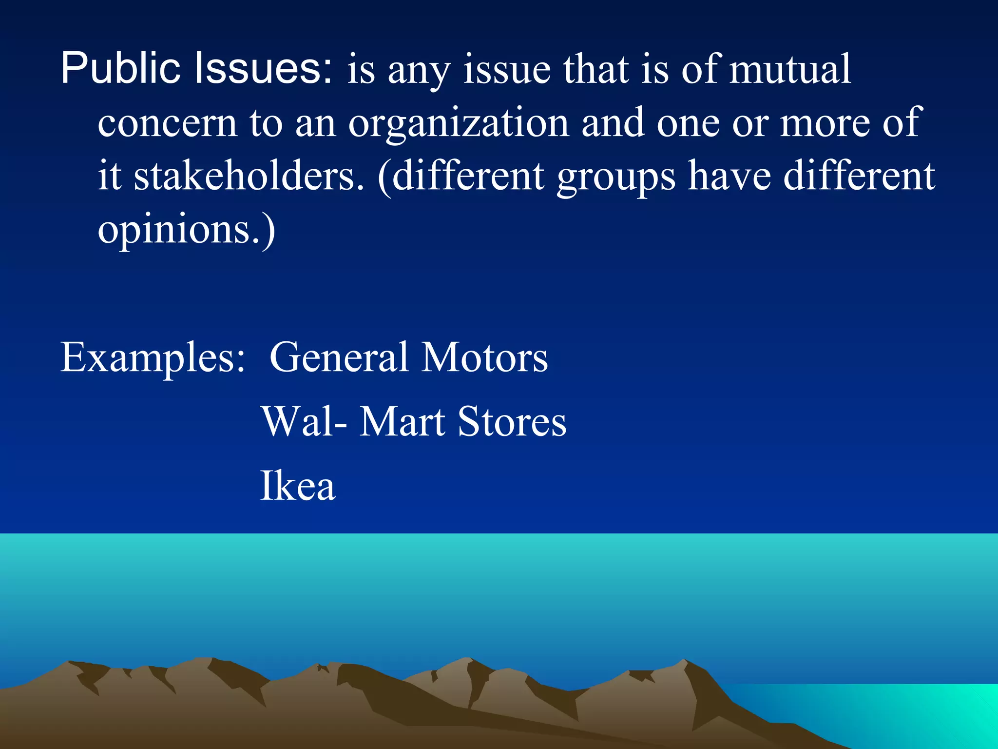 Managing public issues | PPT