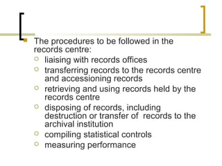 Managing records center | PPT