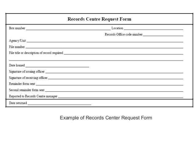 Managing records center