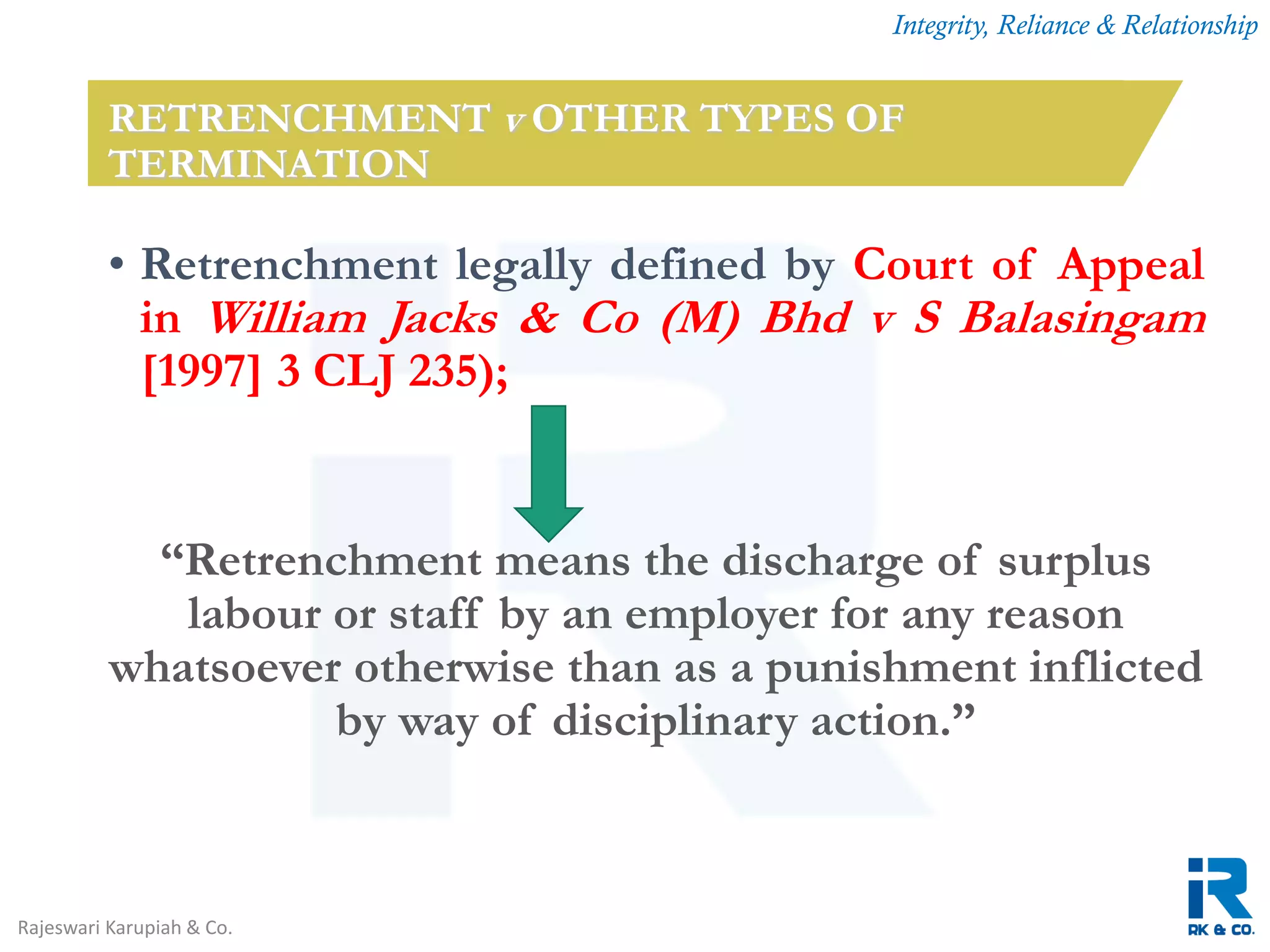 Managing Redundancy and Employee Separation | PDF | Business | Business and Finance