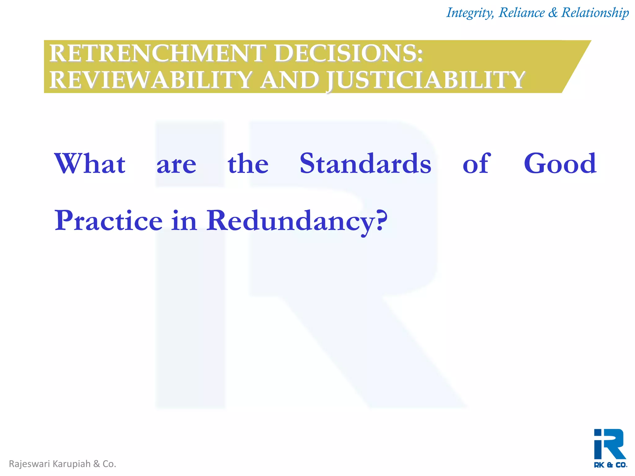 Managing Redundancy and Employee Separation | PDF | Business | Business and Finance