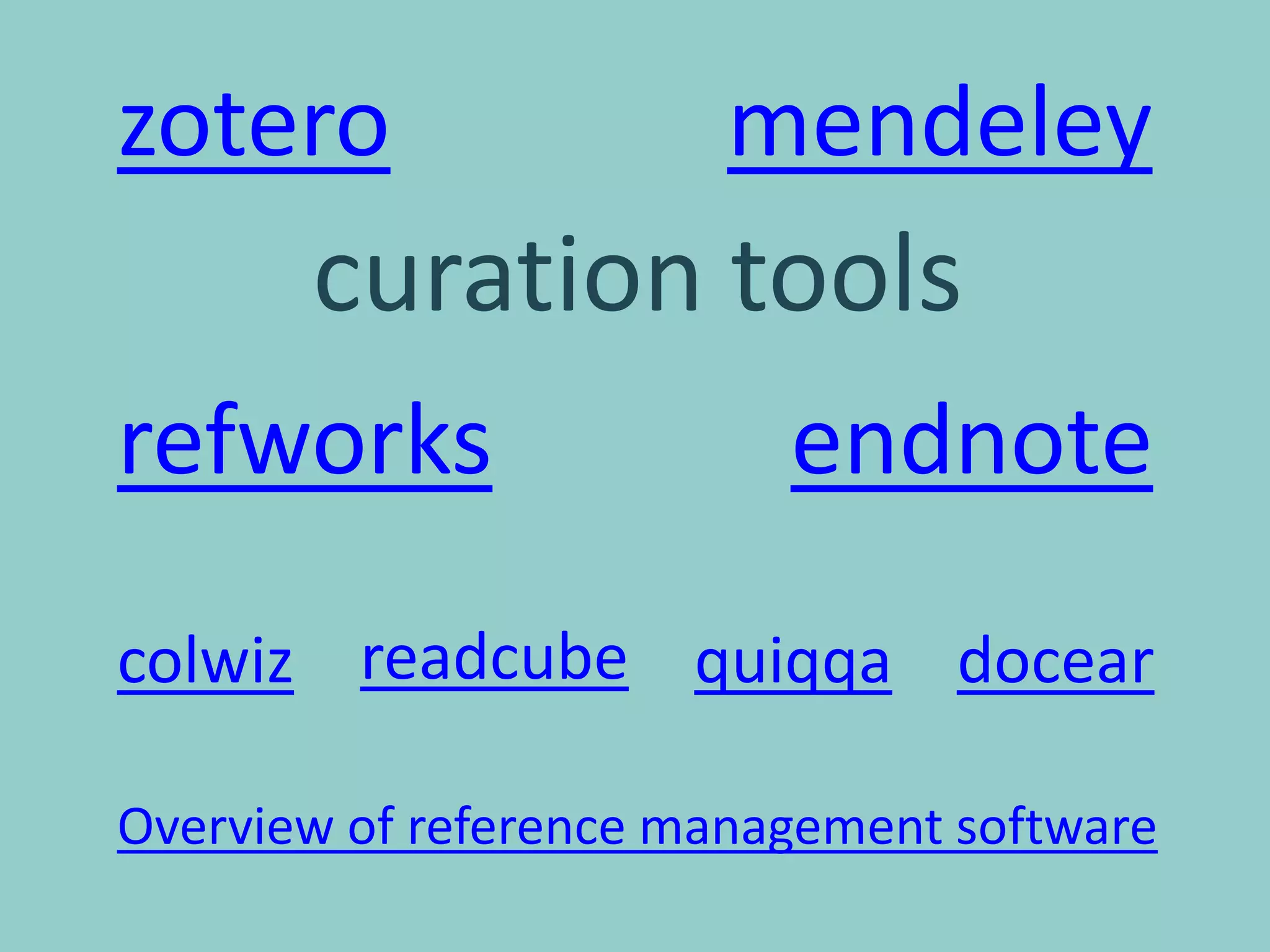 Managing your references 2016 | PPT