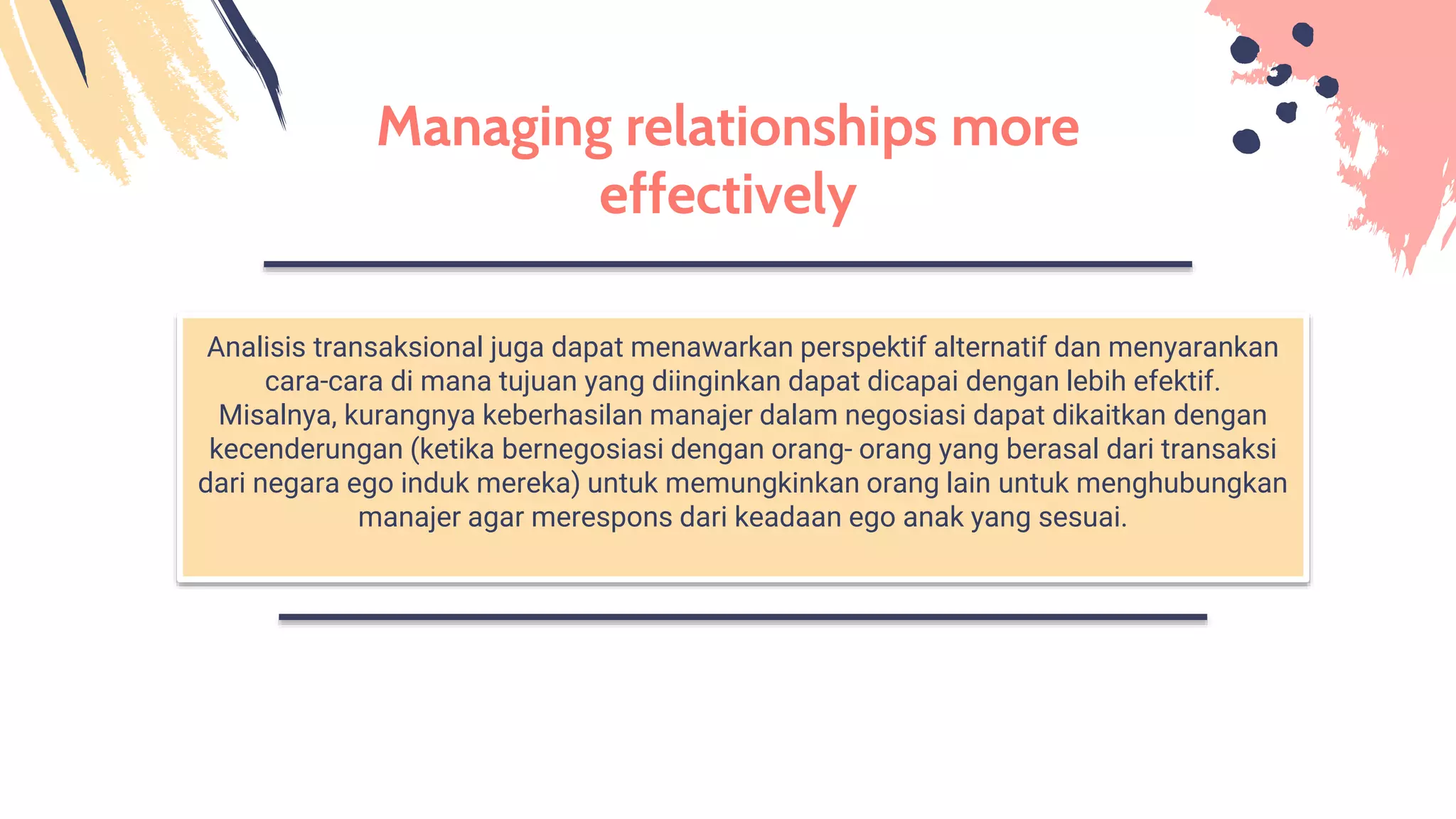 Managing relationships more effectively | PPT
