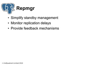 Managing replication of PostgreSQL, Simon Riggs | PPT