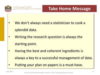 Managing research data (1) (02 03-2017) | PDF