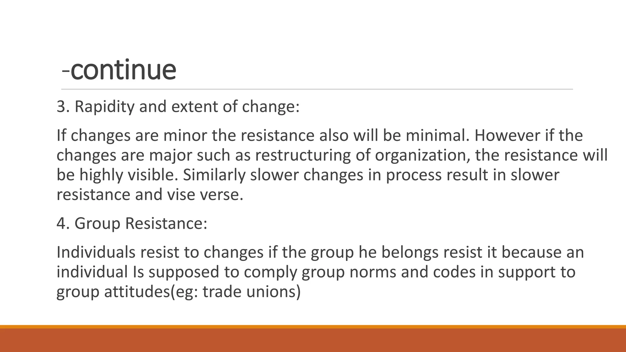 MANAGING RESISTANCE TO CHANGE | PPTX