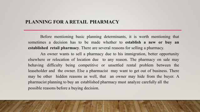 Managing retail pharmacy marketing. pptx | PPTX