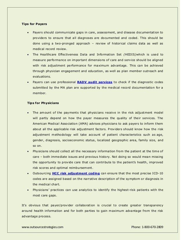 Managing Risk Adjustment Challenges – Tips for Physicians and Payers
