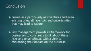 Managing Risk and Uncertainty in Business.pptx | Business | Business ...